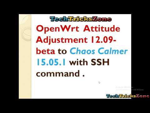 Upgrade OpenWrt Attitude Adjustment 12.09-beta firmware to Chaos Calmer 15.05.1 with SSH command