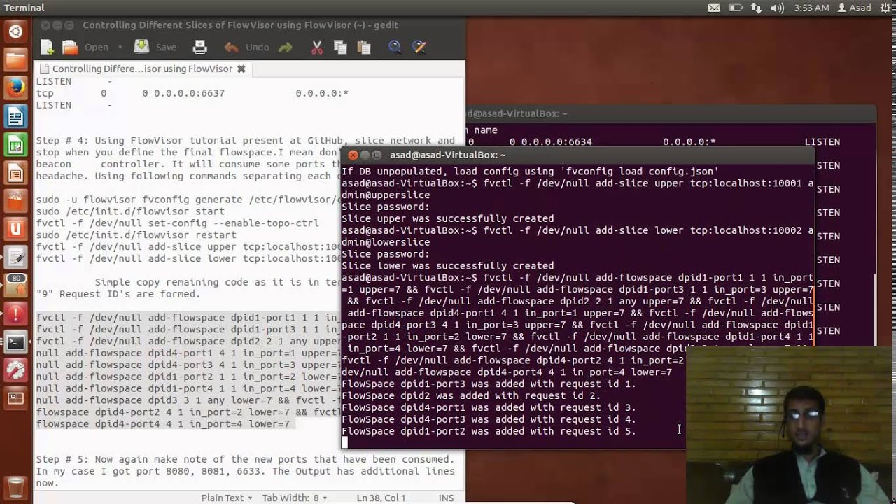 How to Run Multiple Floodlight Controllers with FlowVisor -- SDN Tutorials