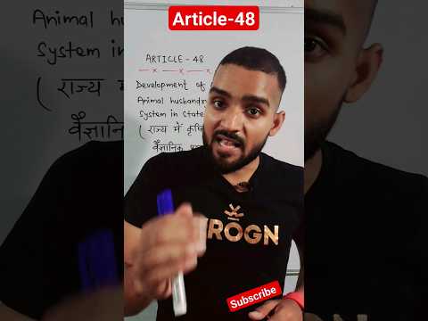 Indian Constitution || Article-48 || 🤩 😋 👌 #viral #ytshorts