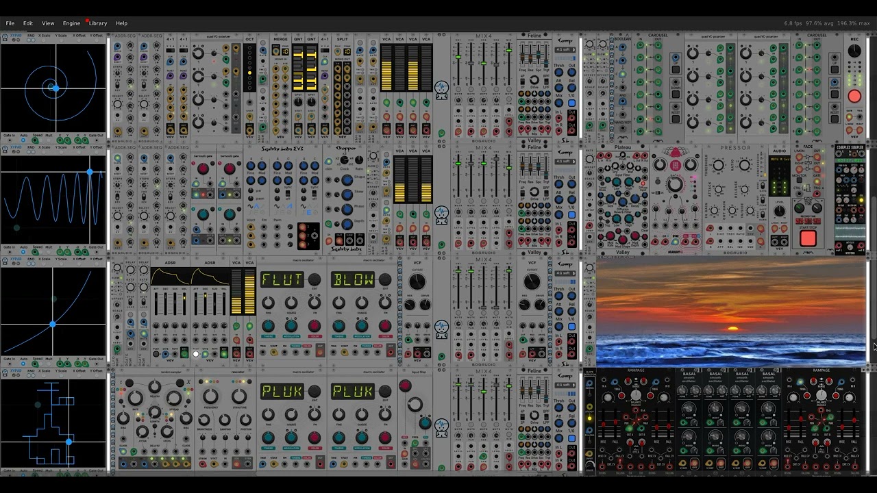 Oceania - 1 Hour meditative regeneration - VCV Rack 100% generative ambient patch
