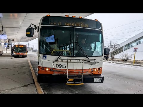 Mississauga Transit NewFlyer D40LFR 0915 on Route 20 Rathburn West - Full Route