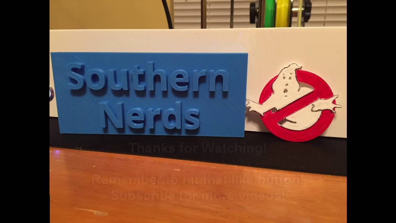 GhostBusters 3D Printed with video