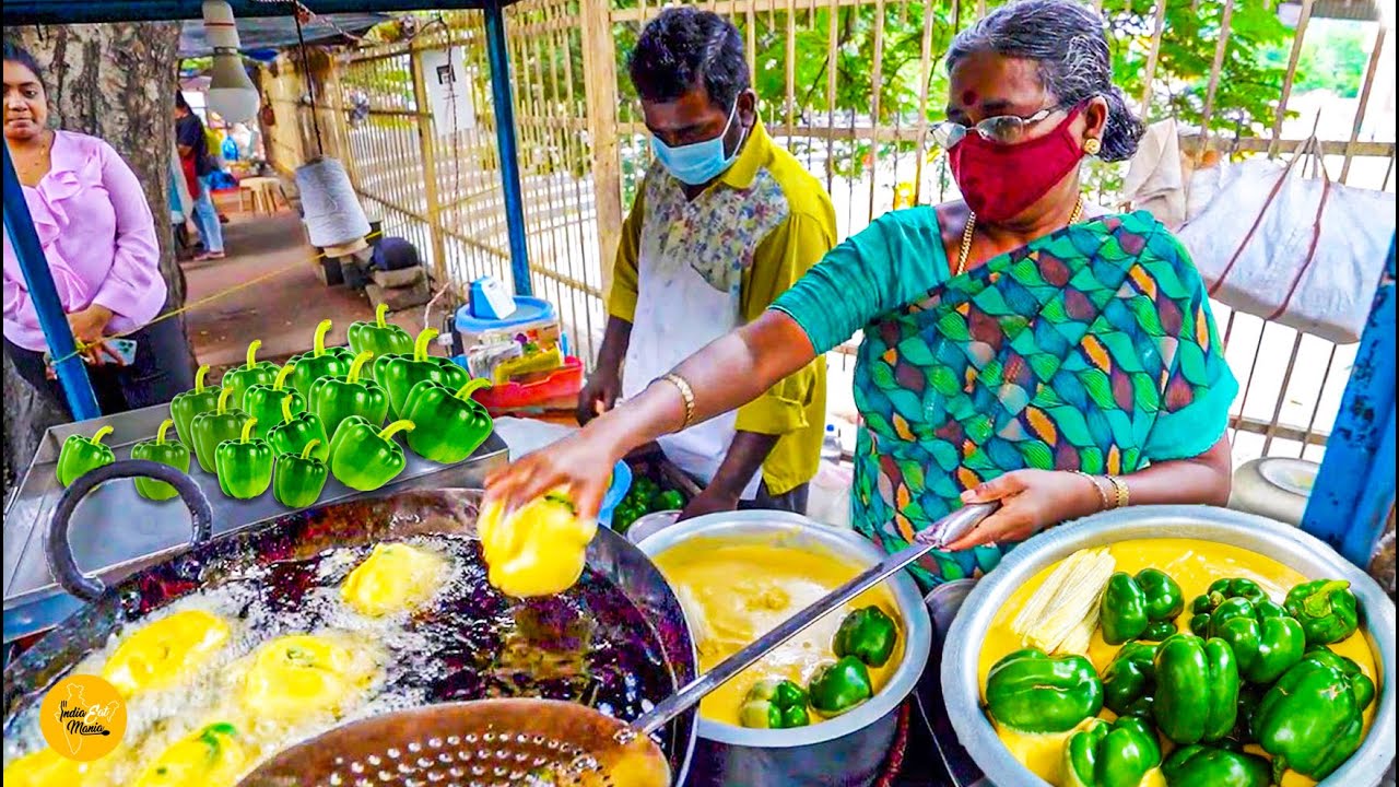 The Viral Whole Capsicum Bhaji from Madhavan Park, Bengaluru - India ...