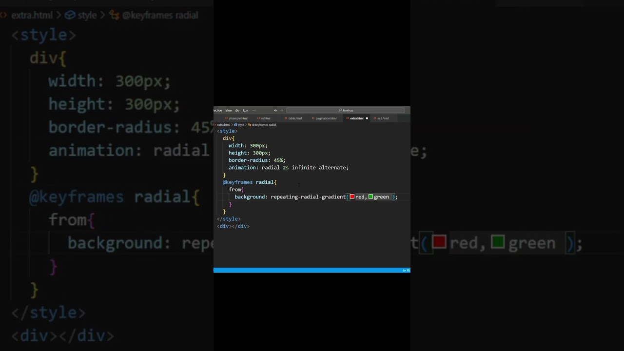 radial gradient | #gradients #subscribe #coding #htmlcss