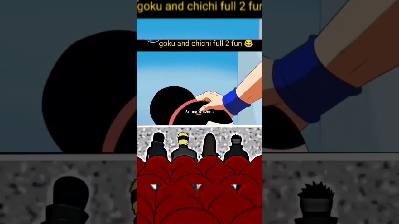 Naruto squad reaction on Goku x chichi😁😁😁#animeshorts #anime #ytshorts #animationzons