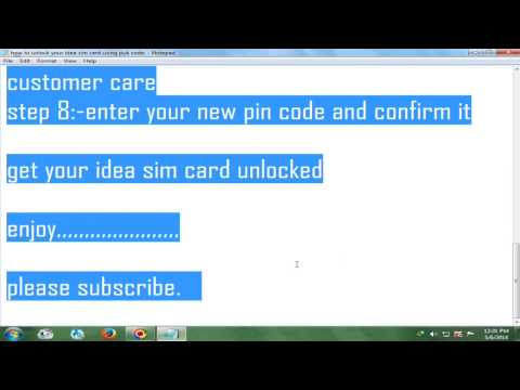Find a puk code on a sim card - messengerinput