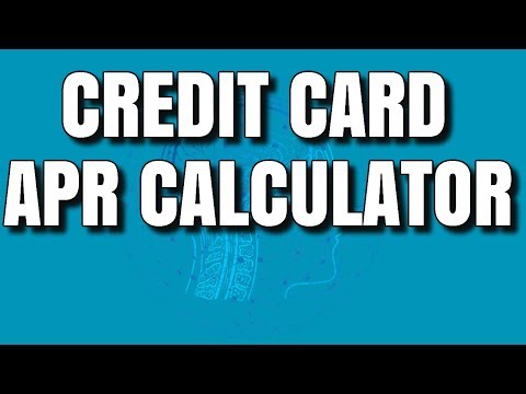 Credit Card APR Calculator - Exactly What Is APR?