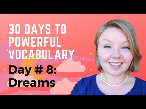 Learn English About DREAMS Vocabulary l Dream Vocabulary in English