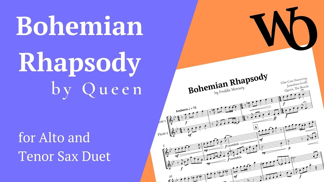 Bohemian Rhapsody by Queen for Alto and Tenor Sax Sheet Music