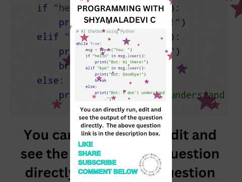 AI Chatbot using Python
