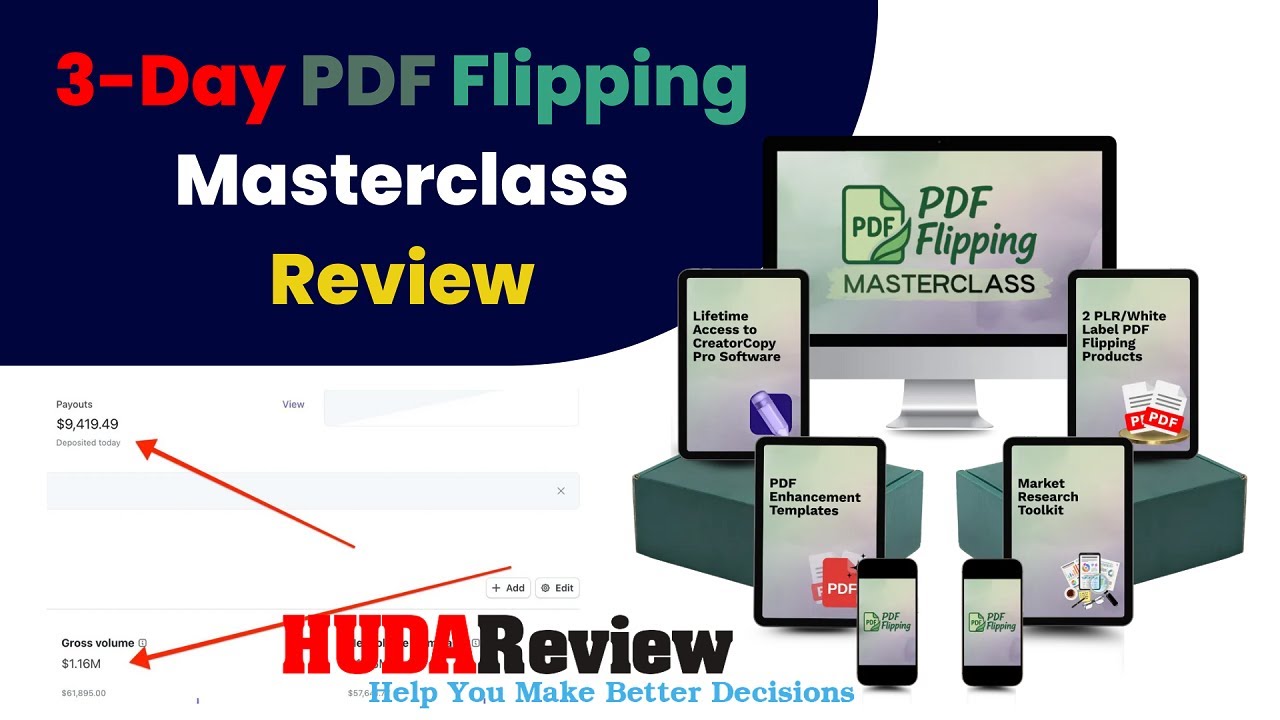 3-Day PDF Flipping Masterclass review | Demo | Bundle | Huge Bonus | Discount Coupon
