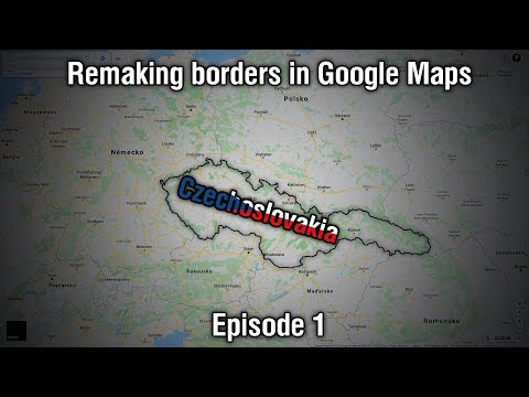 How would Czechoslovakia look on Google Maps?