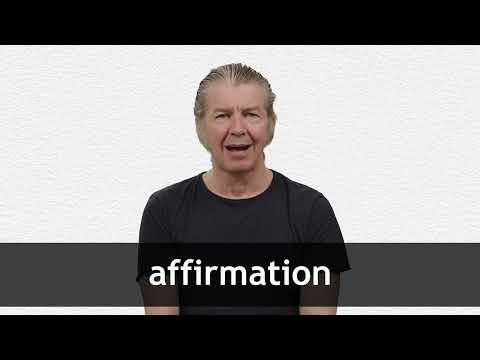 AFFIRMATION definition and meaning | Collins English Dictionary