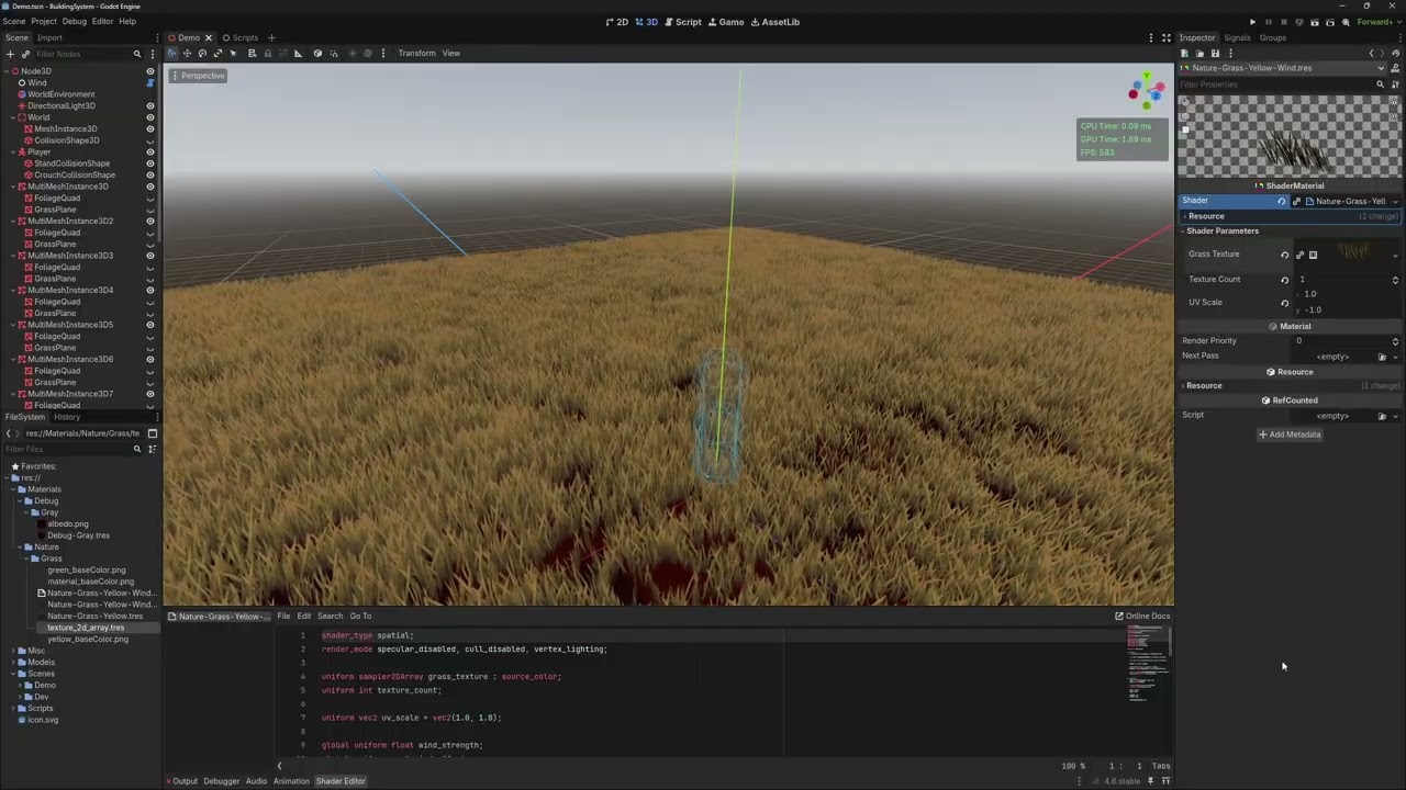 Godot Foliage/Texture2DArray Testing