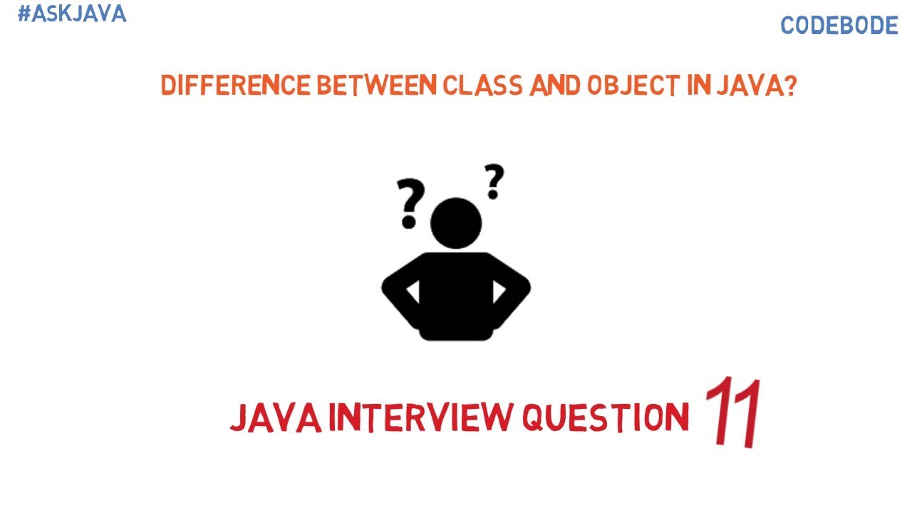 What is the difference between class and object | Java Interview Question | Ask Java | Code Bode