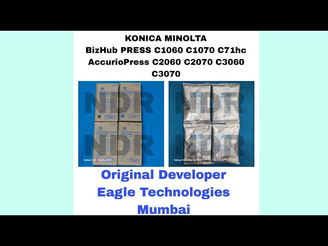 Developer Powder - Konica Minolta BizHub PRESS C1060 C1070 C71hc AccurioPress C2060 C2070 C3060 ...