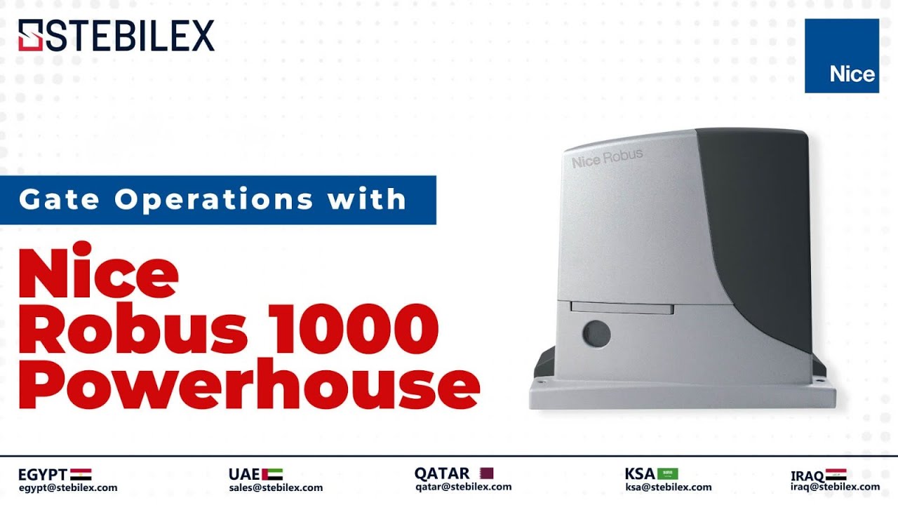 Advanced Gate Automation for Commercial & Industrial Facilities | Nice Robus 1000 #gateautomation