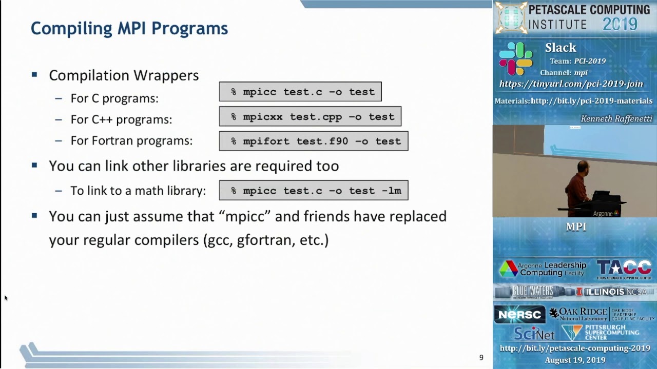 PCI 2019: MPI. Part 1