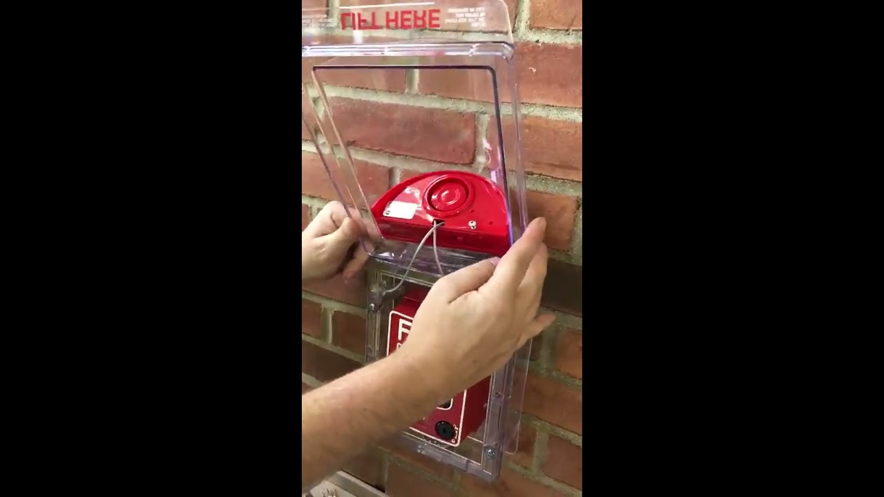 Resetting a Notifier Pull Station