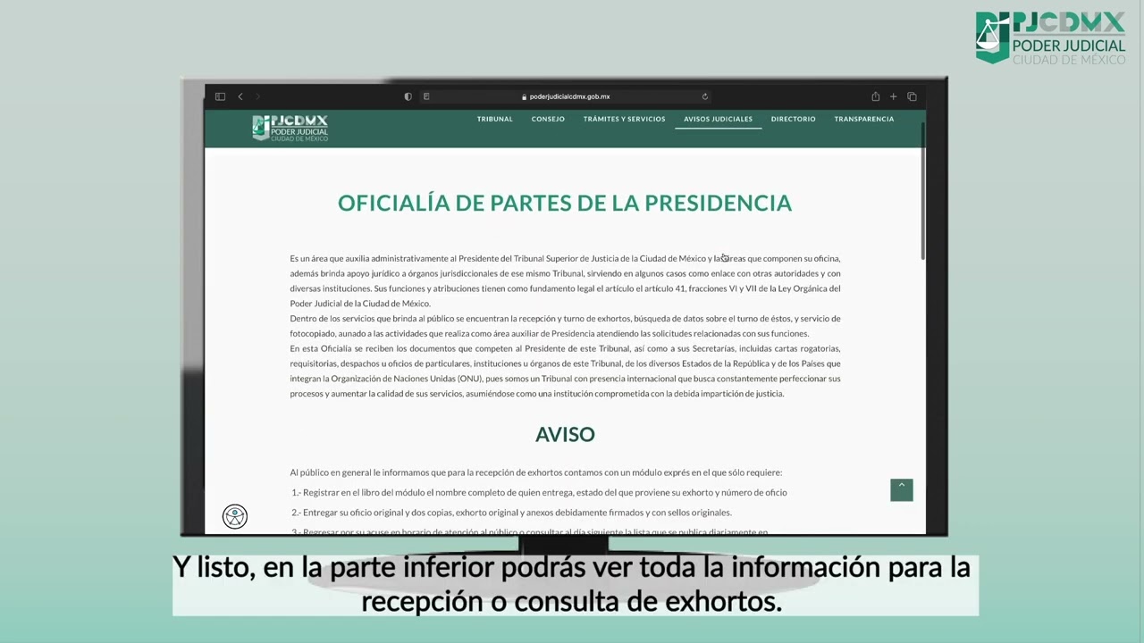 ¿Cómo entregar o consultar un exhorto en el #PJCDMX?