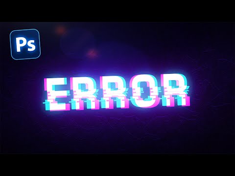 Create The PERFECT GLITCH TEXT (Photoshop Tutorial)