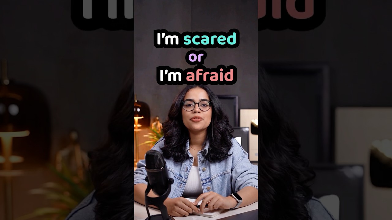 Scared vs Afraid - Difference Between These Confusing English Words! English With Ananya