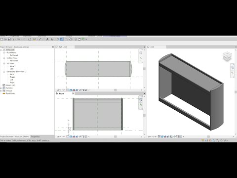 REVIT FAMILY CREATION TUTORIAL – BOOKCASE – PART 5: EDITING SIDE PANELS ...