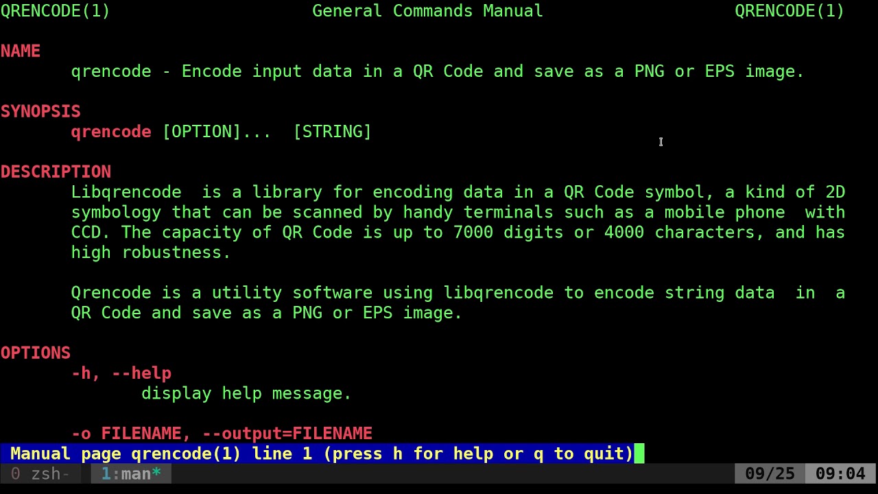 QR Barcodes Linux Shell  qrencode Script BASH Tutorial