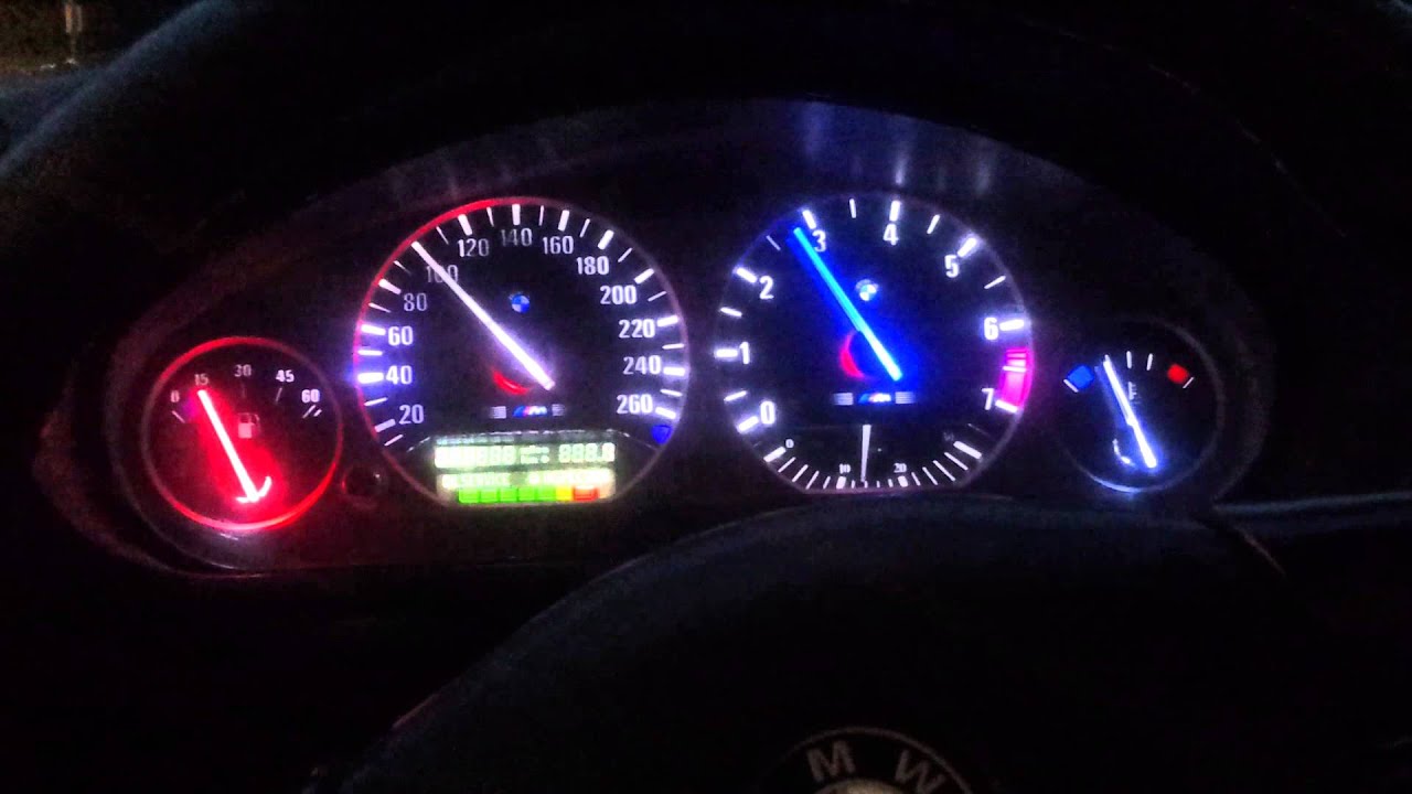 Bmw E36 Custom gauge testing.