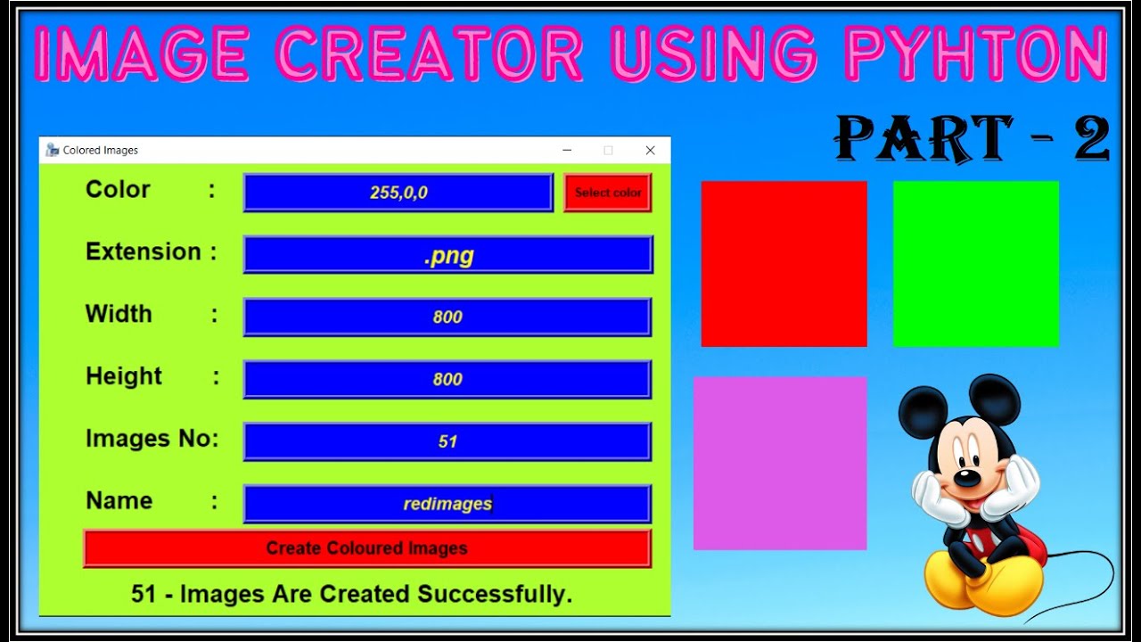 Image Generator Using Python | Part - 2 | Python Mini Projects |