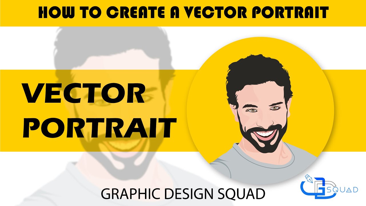 Vector Portrait  Graphic Design Squad  Vector Illustration