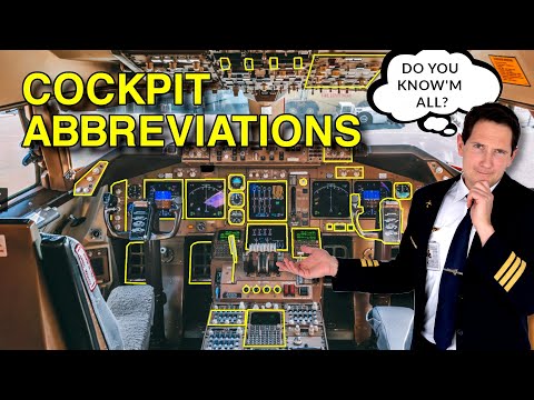 COCKPIT/INSTRUMENT abbreviations! DO YOU KNOW THEM ALL? Explained by CAPTAIN JOE