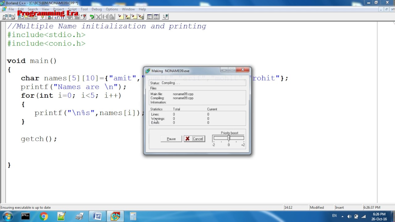How to Create String Array in C programming