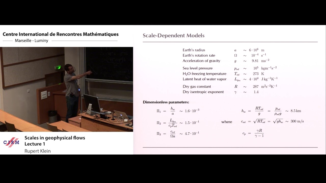 Rupert Klein: Scales in geophysical flows - Lecture 1