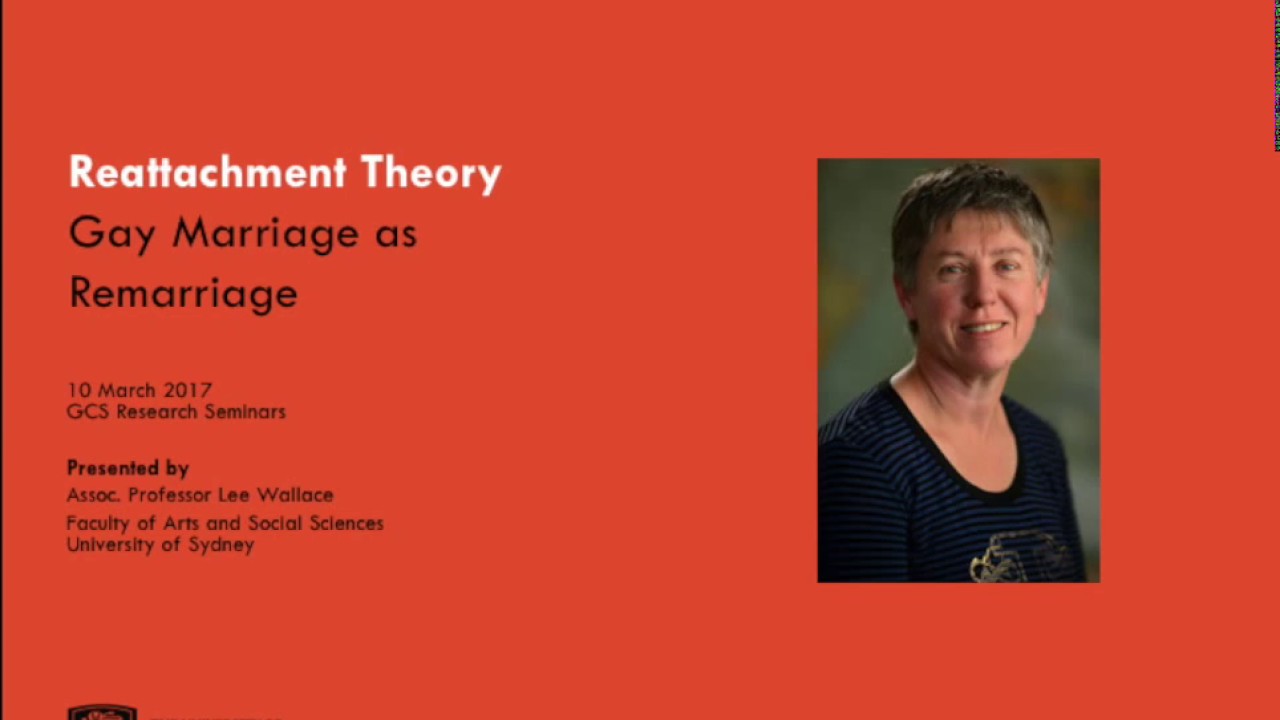 Reattachment Theory: Gay Marriage as Remarriage. Lee Wallace.
