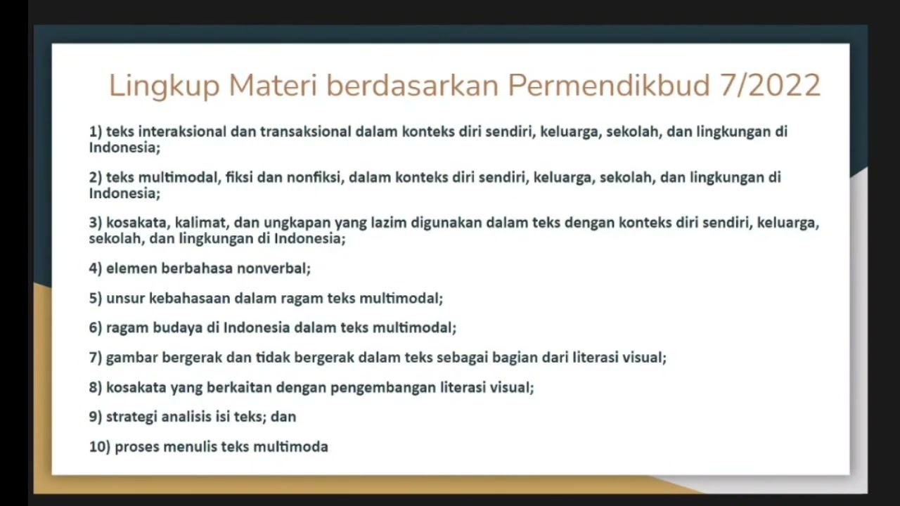CP, Elemen CP, dan Lingkup Materi B Inggris Fase D #kurmer #bahasainggris