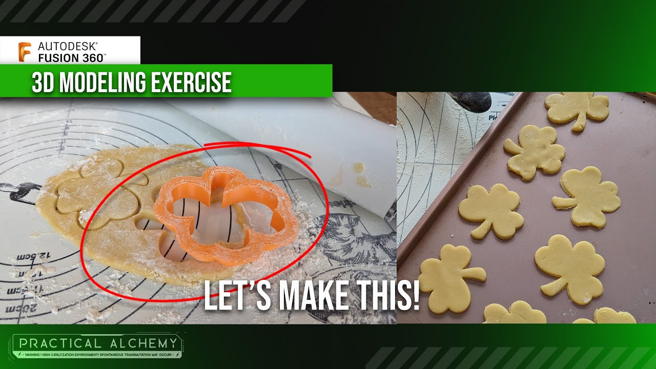 Make A 3D Printable St. Patrick's Day Shamrock Cookie Cutter - Fusion 360 Control Point Curves