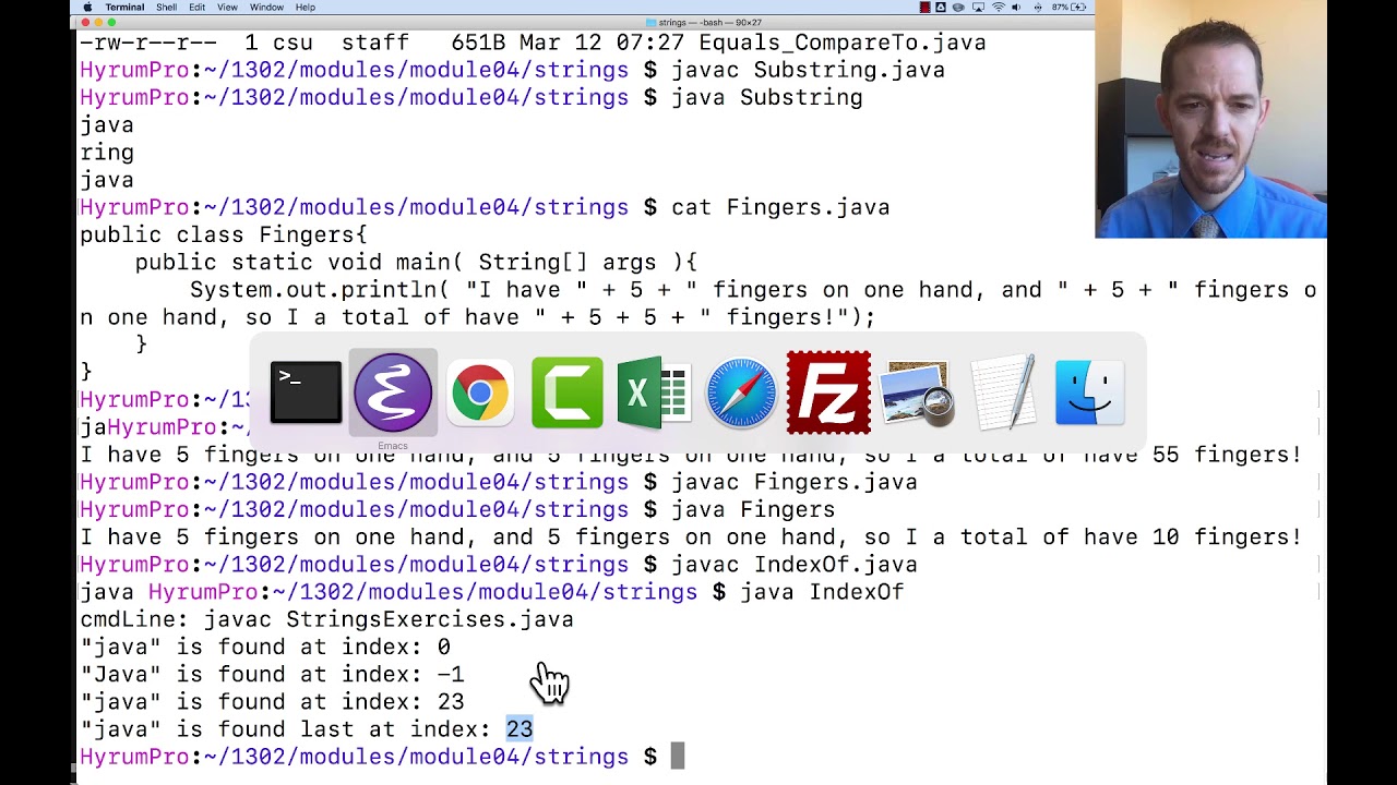 Java Strings Exercises