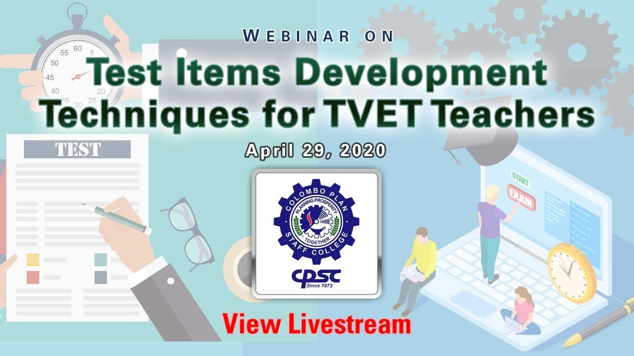 Webinar on Test Items Development Techniques for TVET Teachers