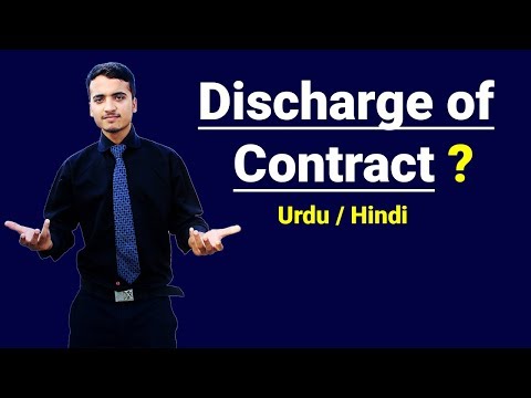 Discharge of Contract | Urdu / Hindi