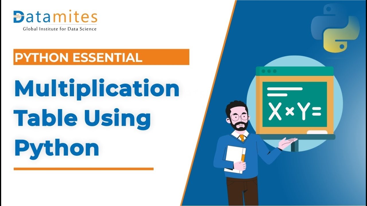 Python Program for Multiplication table - Python Tutorial