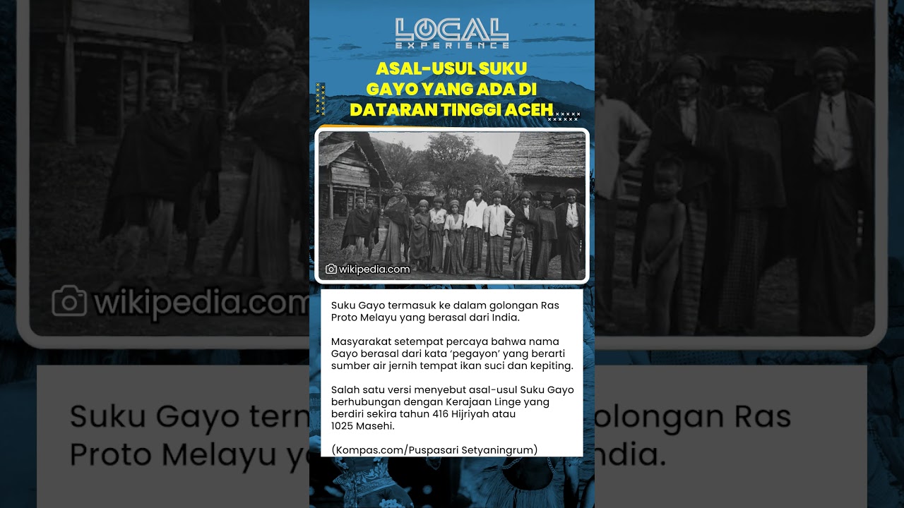 Suku Gayo Diyakini Ras Proto Melayu, Asal usulnya Terkait Kerajaan ...