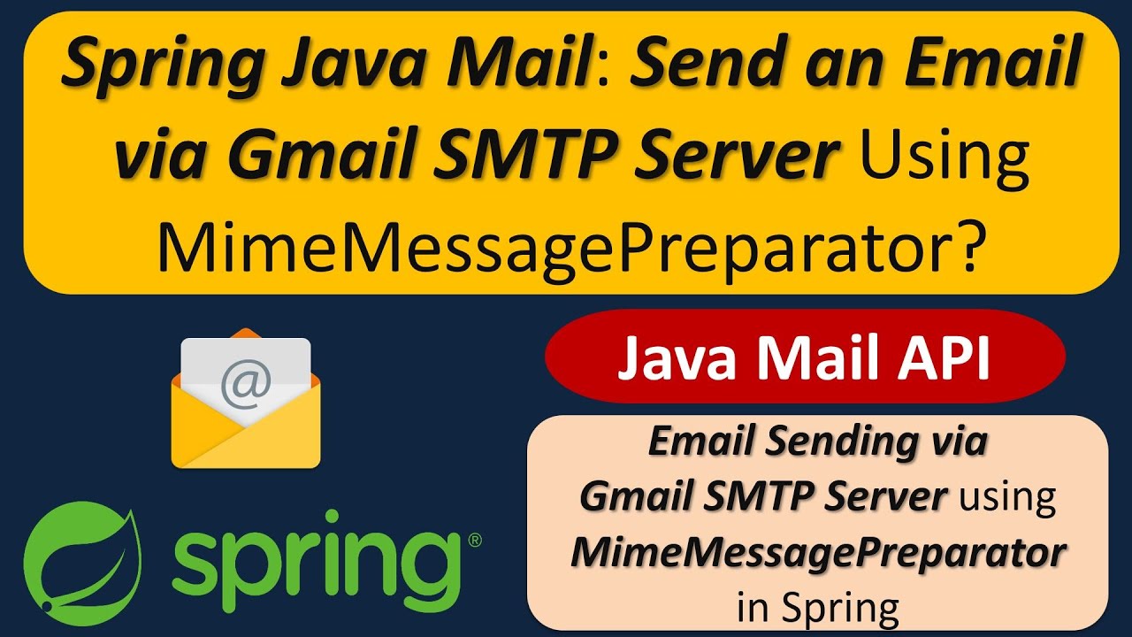 Spring Java Mail: How to Send an Email via Gmail SMTP server using MimeMessagePreparator?