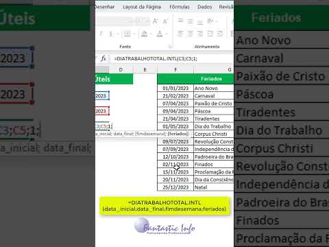 Como Calcular Dias Úteis Entre 2 Datas no Excel
