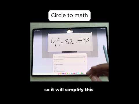 Solve Math Problems Instantly: Circle to Math with Samsung AI on Tab S10 Ultra! ➕🤖