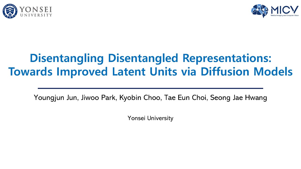 [WACV 2025] Disentangled Representation Learning