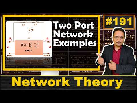 2 - Examples of Two Port Networks (Z Parameters Shortcut Trick) Video ...