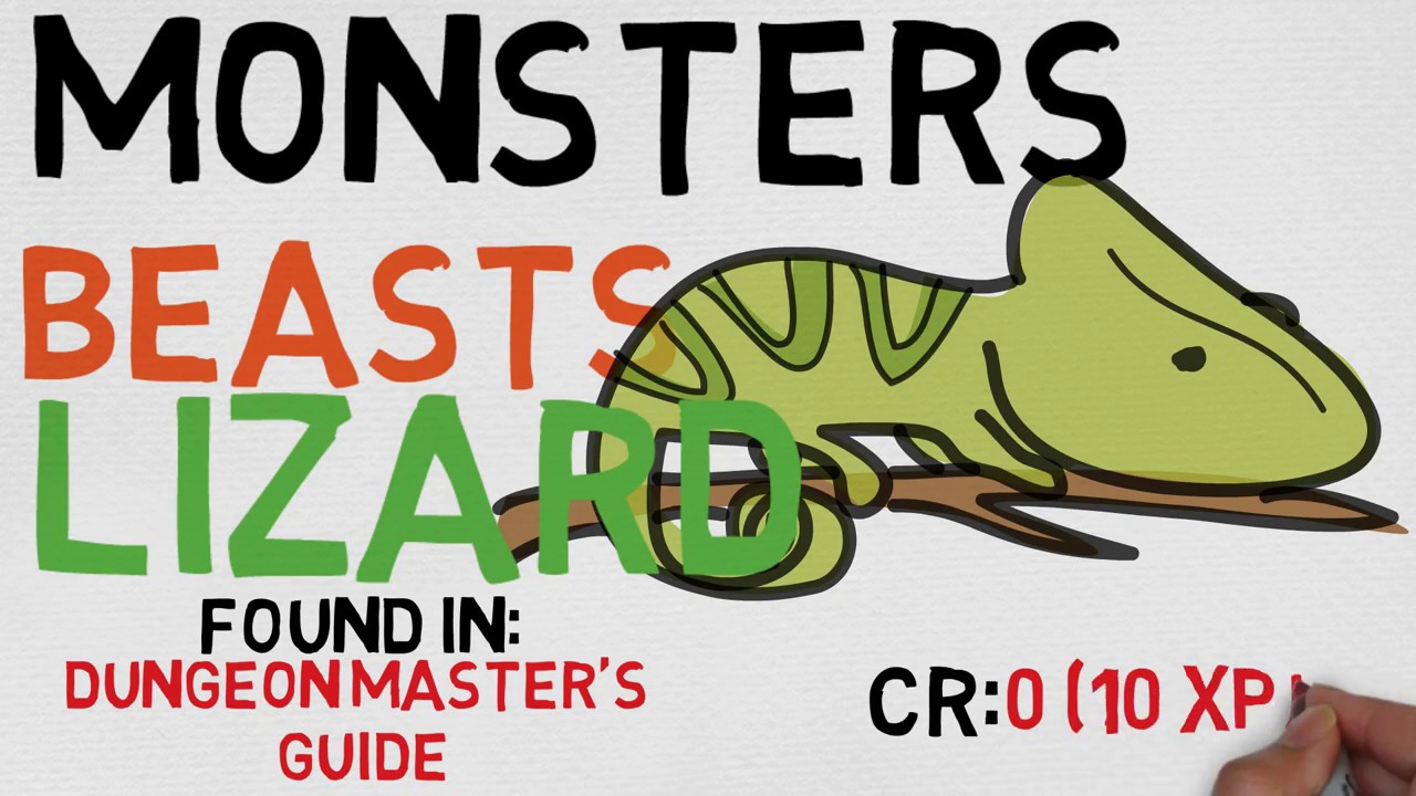 Beast #19: Lizard (DnD 5E Monsters)
