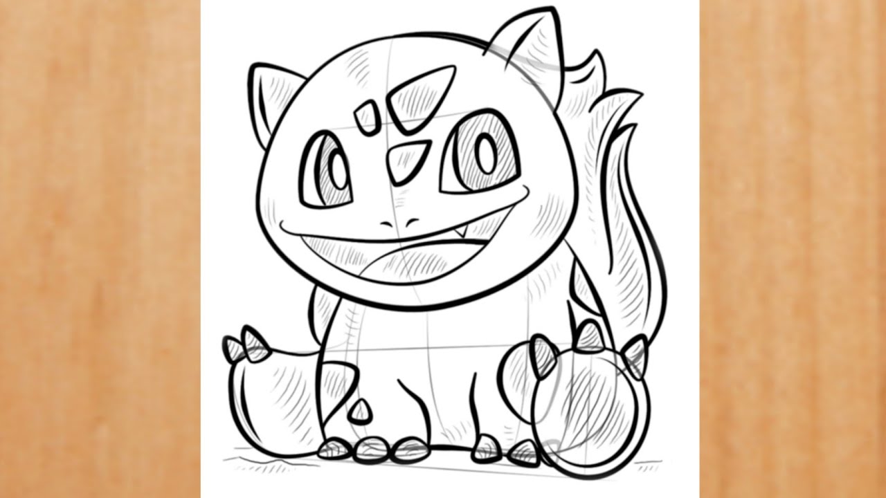 How to draw Bulbasaur Pokemon | Bulbasaur drawing