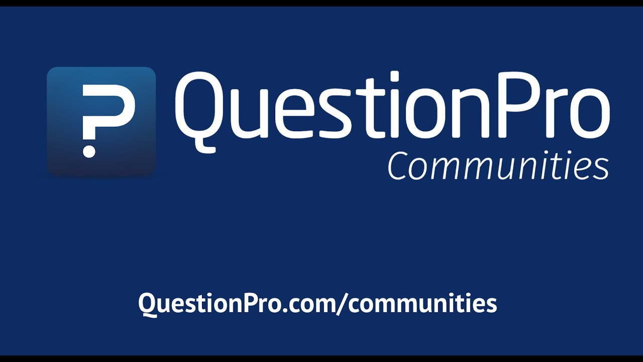 QuestionPro Communities Video